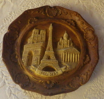 Paris France Decorative Plate Depose 9" Diameter | eBay