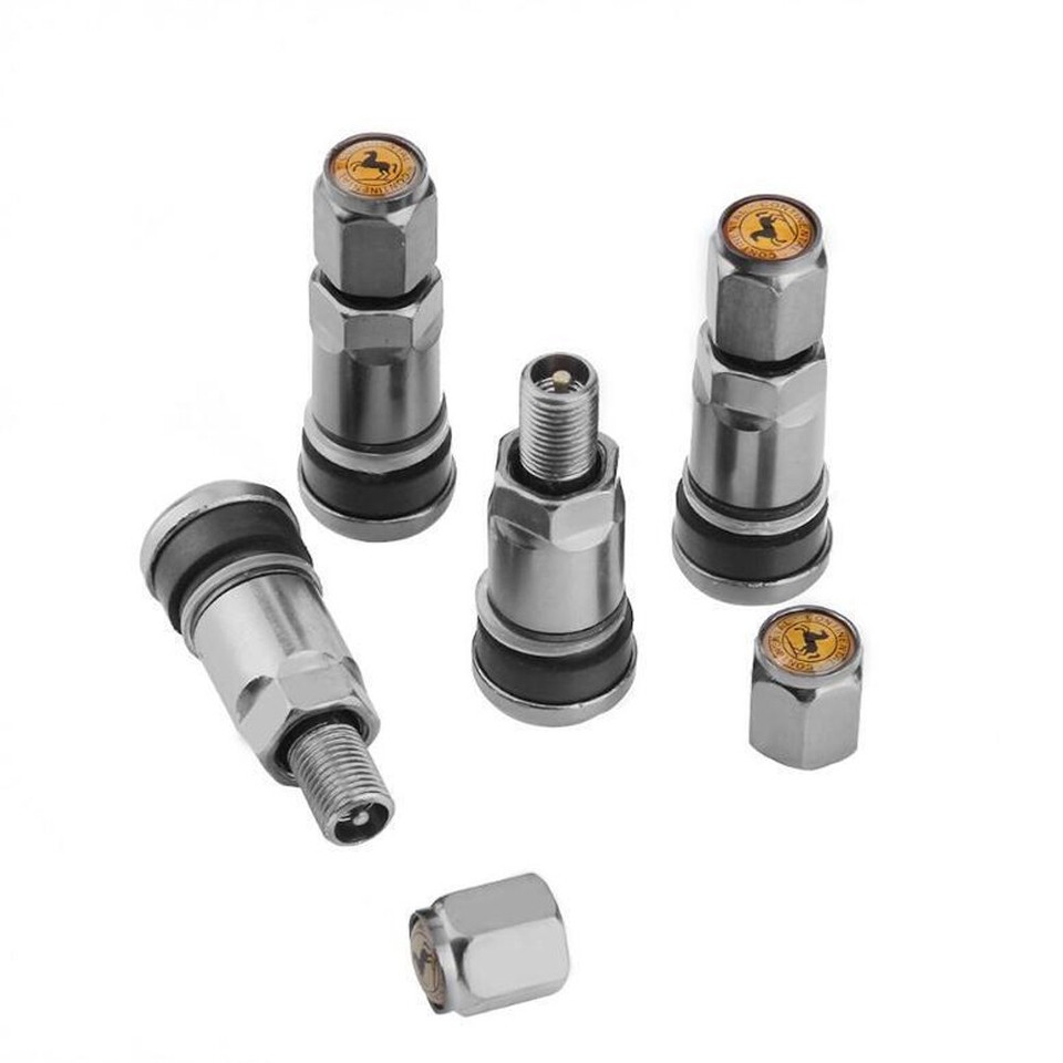 8PCS Aluminum Tire Valve Stems Metal Tubeless Wheel Caps Bolt-In Tyre ...