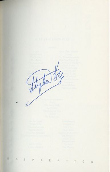 STEPHEN KING SIGNED ARCHIVE INCLUDING FIRST EDITION, FIRST PRINTINGS (5 ...