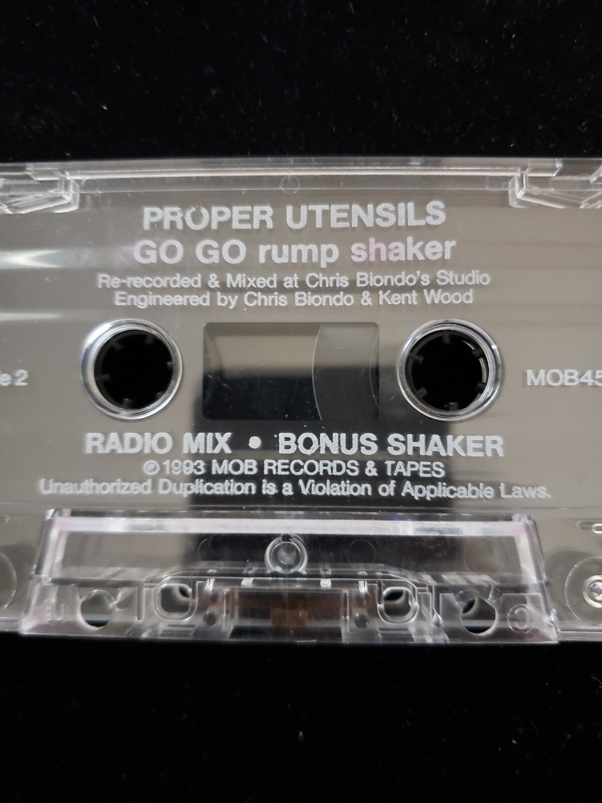 1993 Proper Utensils - Go Go Rump Shaker cassette MOB records untested ...