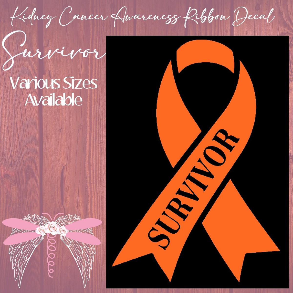 Kidney Cancer Orange Ribbon
