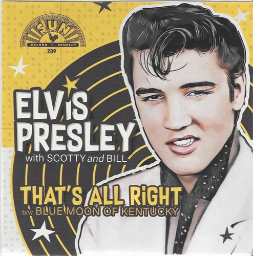 Elvis Presley Sun Reissue 45 "That's All Right" with Custom Picture ...