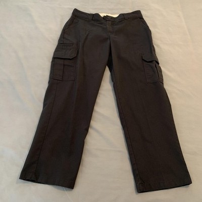 Dickies Pants Mens 34x30 Black Cargo Regular Fit Straight Leg Work Shop ...