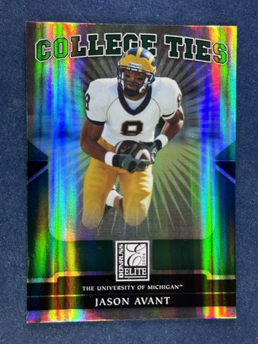 2006 Donruss Elite College Ties Green #CT-17 Jason Avant Wolverines ...