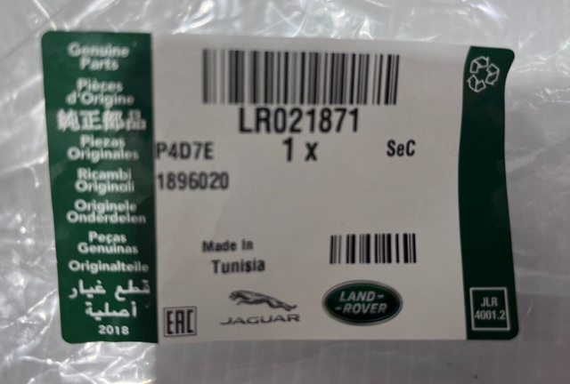 Genuine Land Rover Fuel Return Tube - LR021871 for sale online | eBay