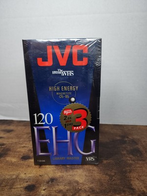 JVC 2 SX + 1 EHG 120 Minute Bonus Pack 3 Pack VHS Cassettes Sealed | eBay