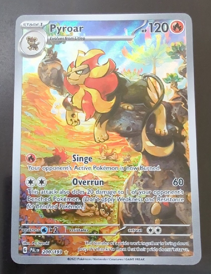 Pyroar Ex Card