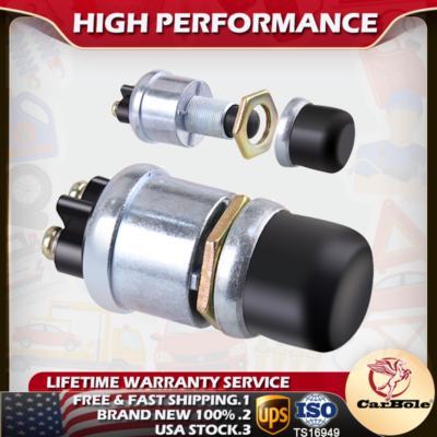 Universal 50A Push Button Ignition Key Starter Switch 12V DC For Car ...