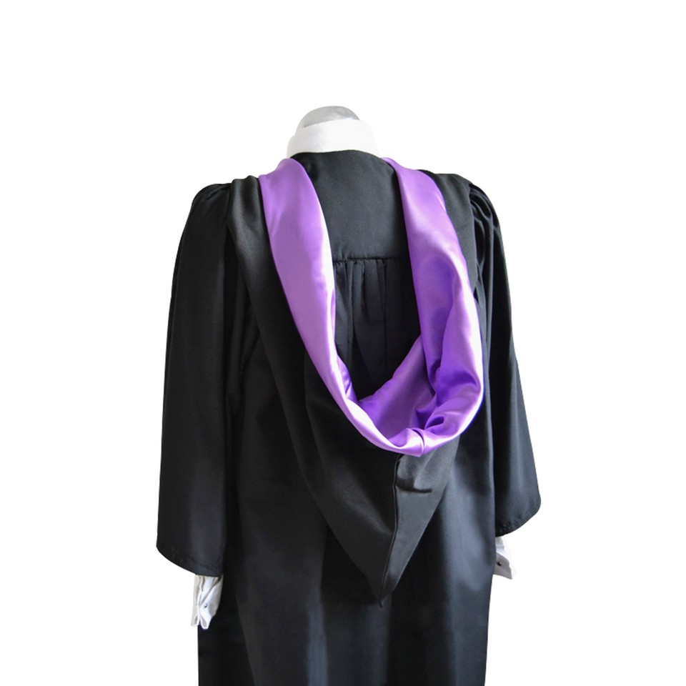 Luxury Graduation Gown & Hat Burgon Hood/Cap Set University Bachelor ...