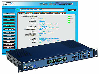Symmetricom SyncServer S300 Network Time Server 1520r-s300 for sale ...