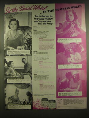 1939 Pond's Cold Cream and Vanishing Cream Ad - In the social whirl | eBay