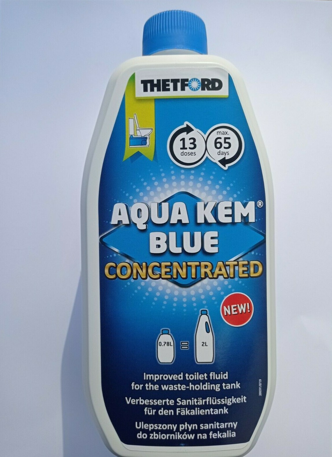 Thetford Toilet Fluid Aqua Kem Blue Concentrated AquaKem Caravan ...