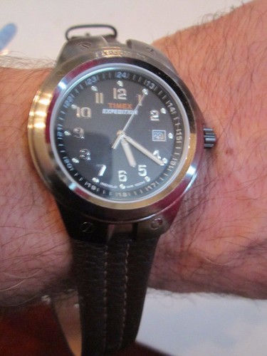 TIMEX EXPEDITION WATCH - BLACK FACE YELLOW SECOND HAND -TUB BBA-10 | eBay