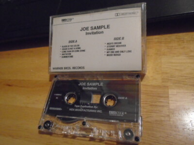 RARE PROMO Joe Sample CASSETTE TAPE Invitation jazz Cecil McBee burt ...