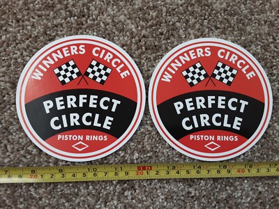 Lot of 2 Perfect Circle Piston Rings Racing Decals Stickers NHRA Nascar ...