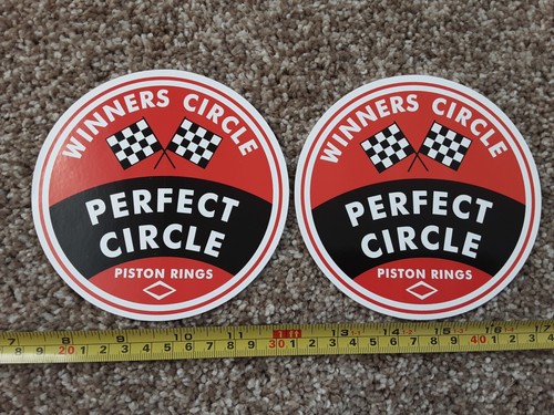 Lot of 2 Perfect Circle Piston Rings Racing Decals Stickers NHRA Nascar ...