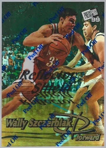 1999 Press Pass Reflector Shield Wally Szczerbiak Rookie Parallel #R6 # ...