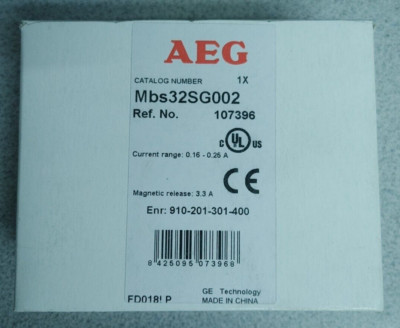 AEG MBS32SG002 MOTOR STARTER 575VAC 0.25A NEW!! WOW!! UL LISTED | eBay