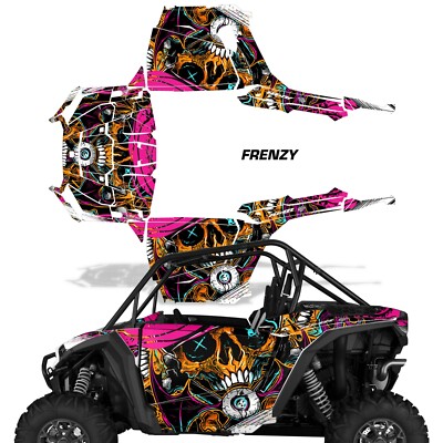 UTV Graphic Stickers Decals for Polaris RZR XP 1000 2DR 24-25 FRENZY O ...