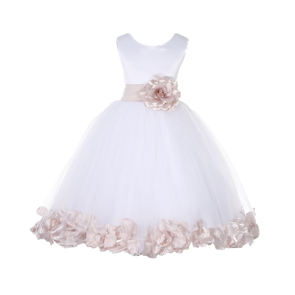 Wedding Flower Girl Dress Birthday Girl Dresses Gradation Pageant Rose ...