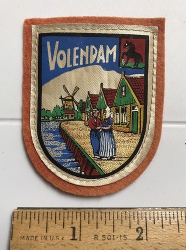 VOLENDAM Holland The Netherlands Dutch Seaside Village Souvenir Patch ...