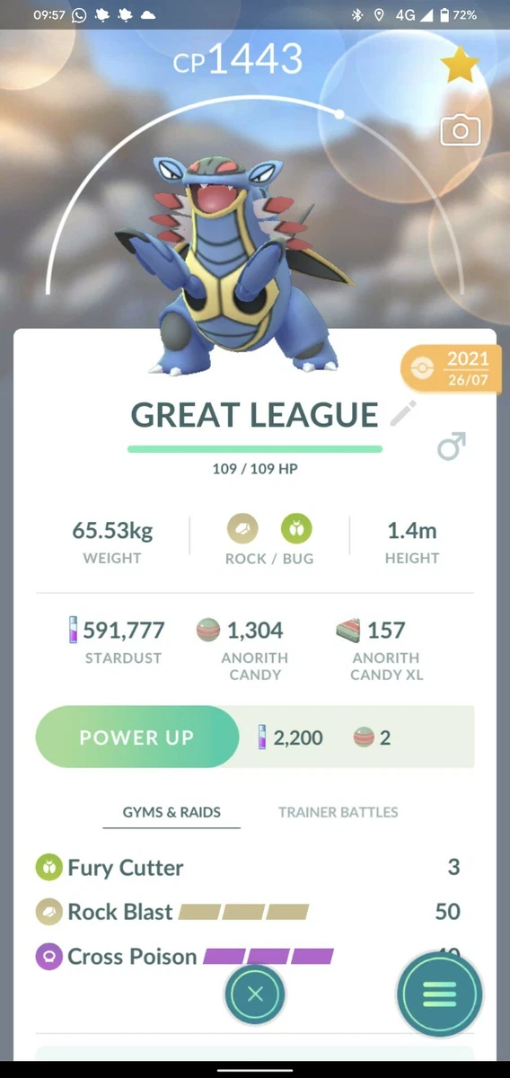 Pokemon Anorith Evolution