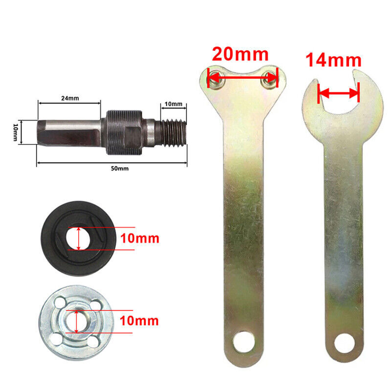 Disc Holder Grinder Drill Angle Die Wrench Nut Mandrel Spanner Adapter ...