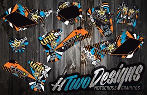 KTM 65 GRAPHICS KIT SX65 2002-2008 DECAL KIT STICKERS GRAPHIC KIT KTM65 ...