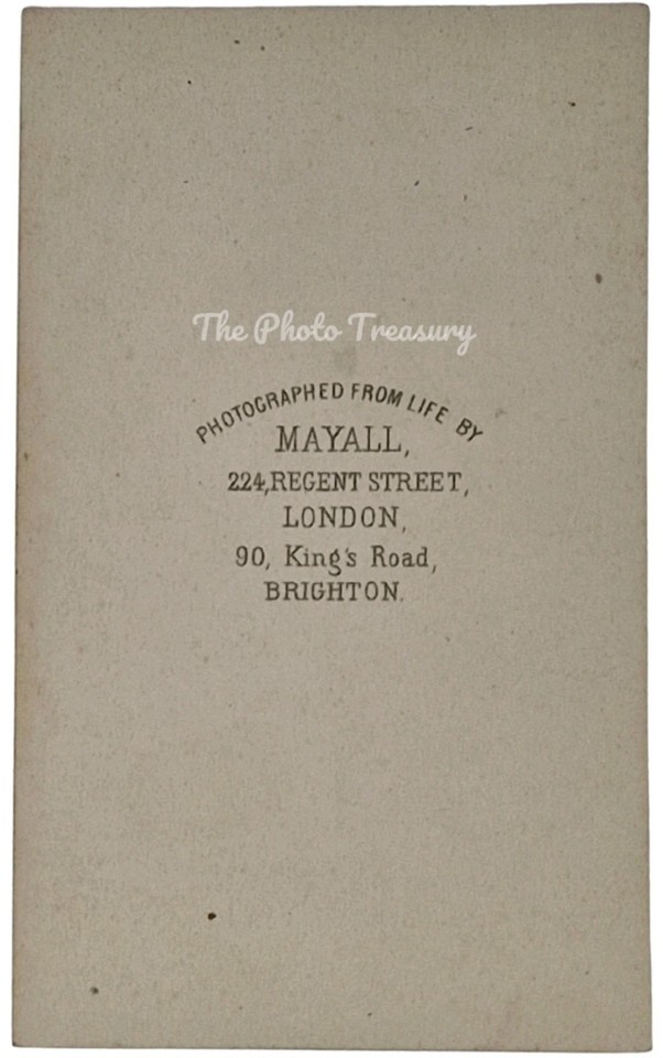 CDV PRINCE ALBERT ROYALTY PHOTO ANTIQUE BY MAYALL OF LONDON & BRIGHTON ...