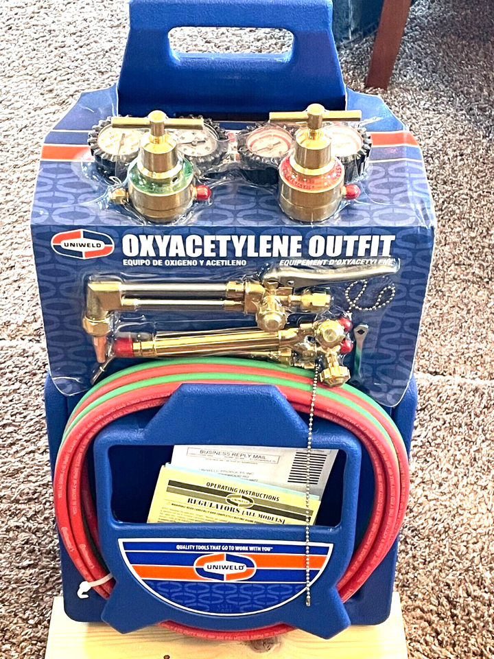 Uniweld, Welding Brazing Cutting Kit, KL550-4P, w/FULL TANKS ...
