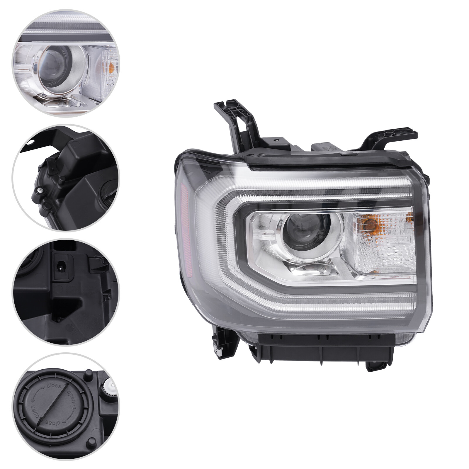 For 2016-2018 GMC Sierra 1500 Hid/Xenon Headlight Right Passenger Side ...