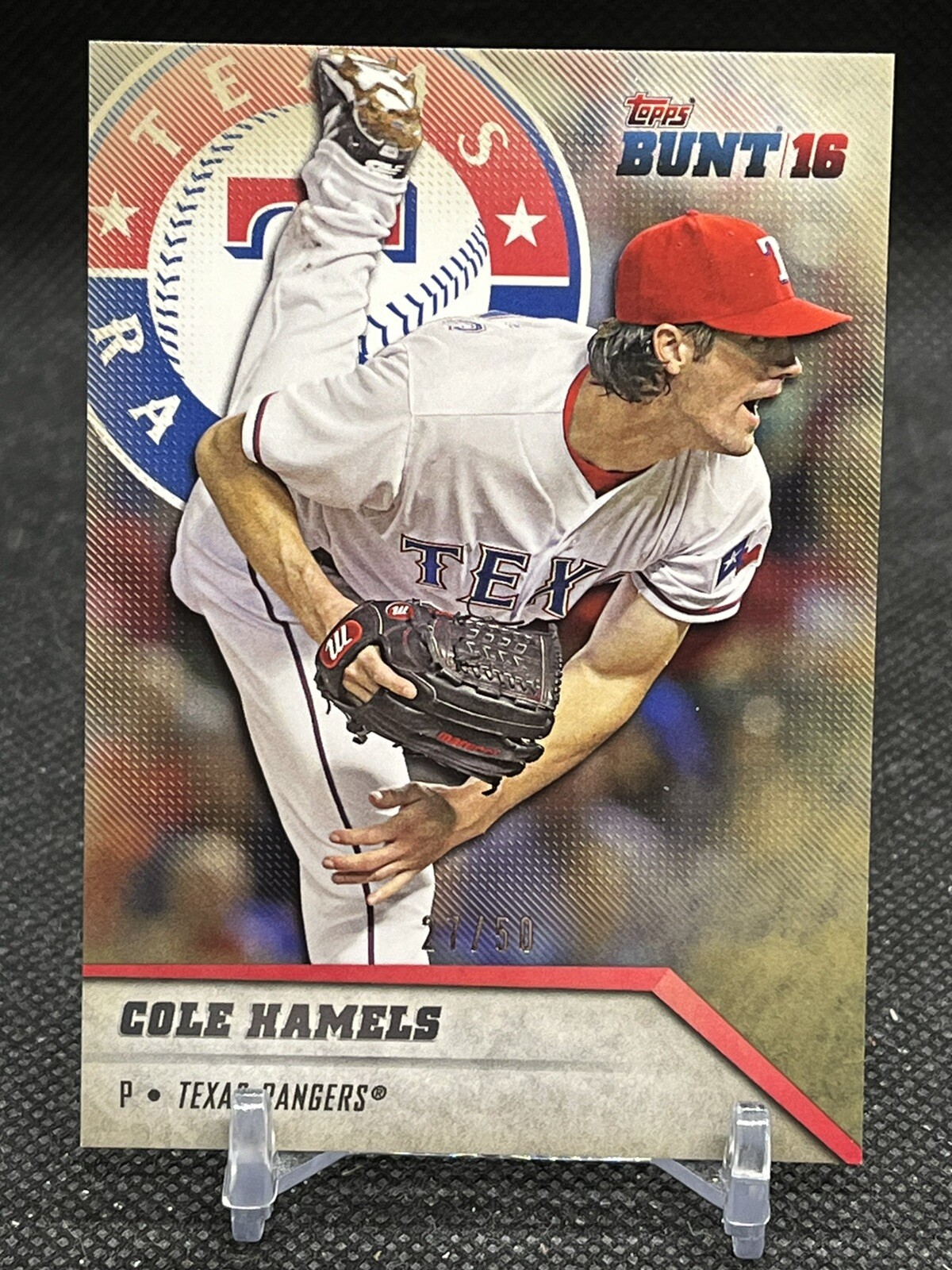 COLE HAMELS ⚾️ 2016 Topps Bunt #88 | 27 /50 | Texas Rangers | eBay