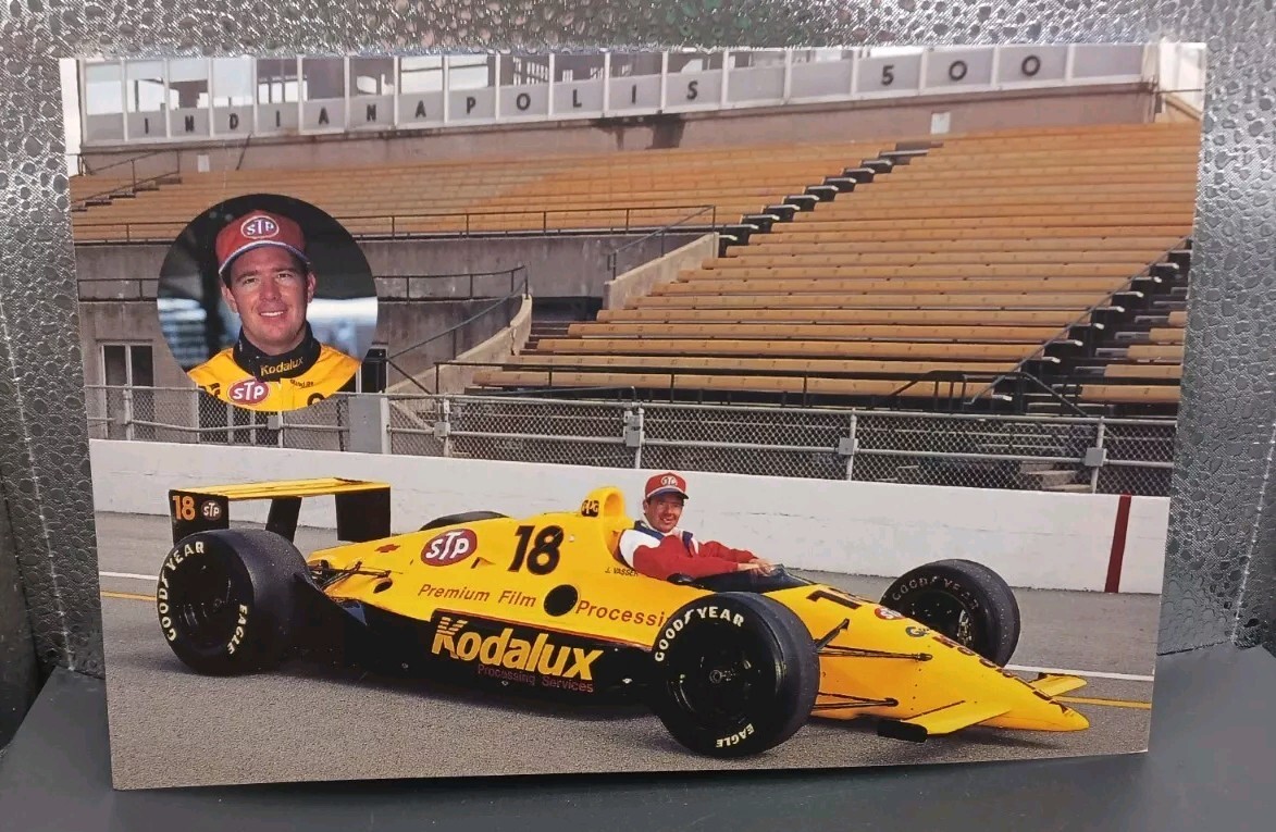 Vintage Jimmy Vasser Indy Cart Kodalux STP Car Picture Flyer | eBay