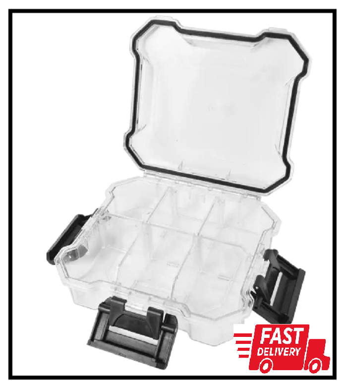 6 in. 6-Compartment Waterproof Storage Bin - Small Parts Organizer | eBay