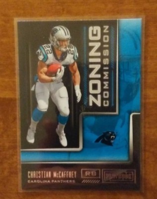 CHRISTIAN MCCAFFREY CAROLINA PANTHERS 2018 PANINI PLAYBOOK ZONING ...