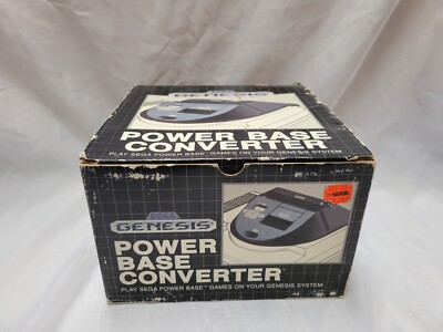 Sega Genesis Power Base Converter With Box Master System Adaptor 1989 ...
