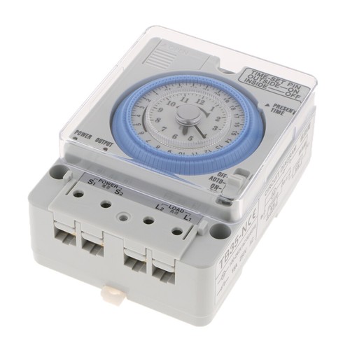 Din Rail 24H Chronometry Timer Mechanical Switch Industrial Analogue ...