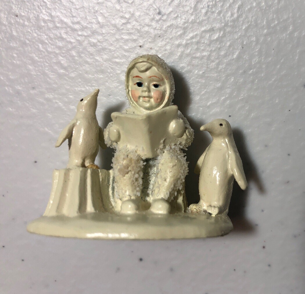 Department 55 Snowbabies Miniatures Handpainted Pewter Read Me A Story ...