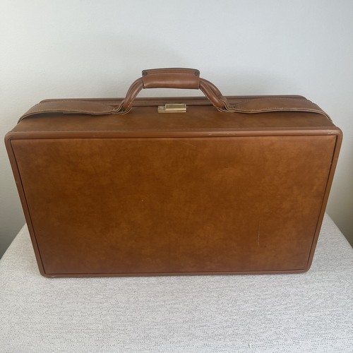 Vintage Hartmann Luggage Belting Brown Leather Lined Locks With ...