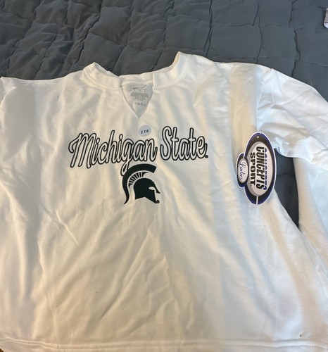 Michigan State Concepts Sports Ladies Size Large NWT White Shirt Read ...