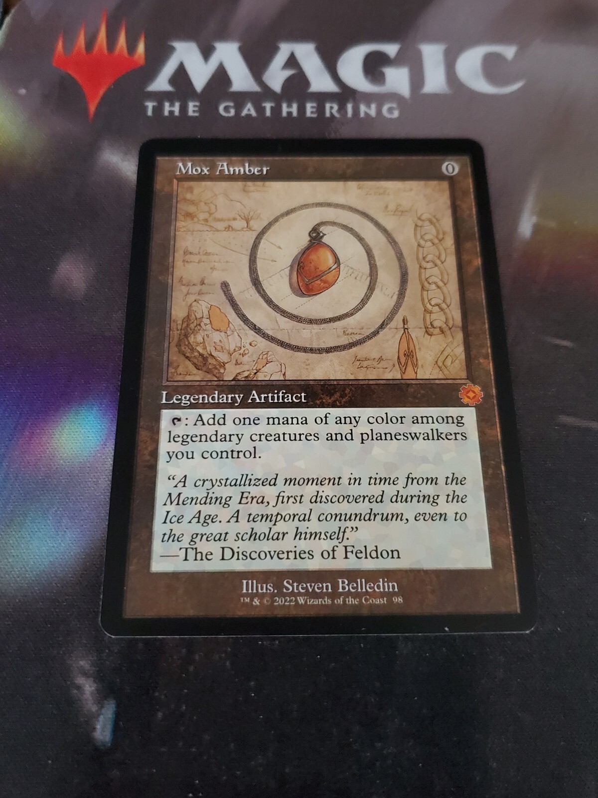 Mtg. Mox Amber. Retro Schematic. Brothers' War. Pack Fresh | eBay