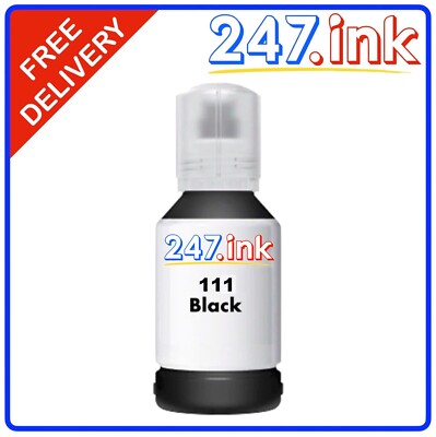 111 Black Ink Bottle for Epson EcoTank ET-M1120 ET-M1100 non-oem | eBay UK