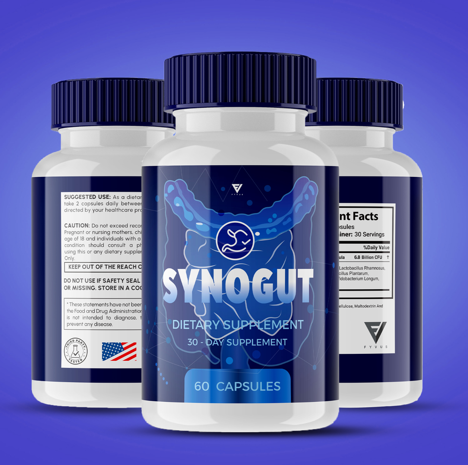 Synogut Capsules for Digestive and Gut Support Maximum Strength (60 ...