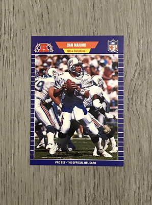 1989 NFL Pro Set Football | Dan Marino | #220 | Miami Dolphins | eBay