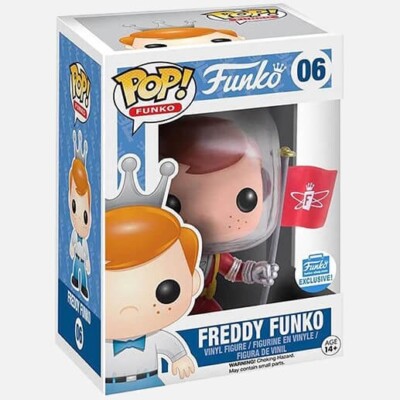 Funko Pop! FREDDY FUNKO #06 Red Flag Astronaut Funko Shop Exclusive | eBay