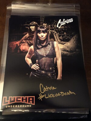 WWE NXT MAXINE SIGNED 11x14 PHOTO Karlee Perez CATRINA LUCHA ...