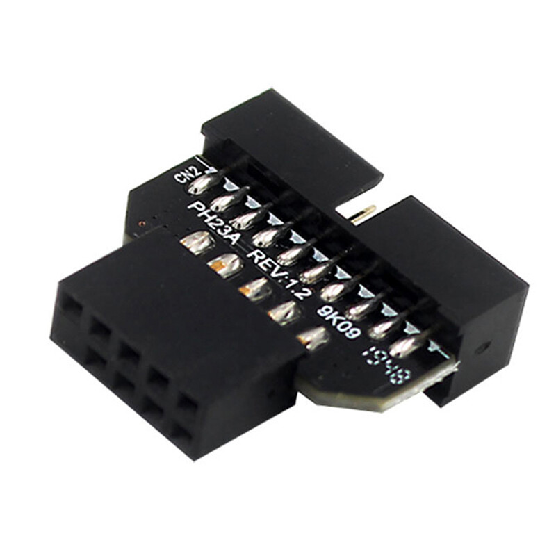 1Pc Front Panel Plug Connector USB3.0 19-pin To USB 9Pin Adapter For ...