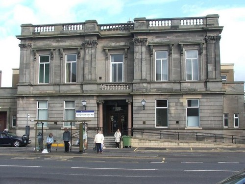 Photo 6x4 Grangemouth Town Hall A large hall for meetings or displays ...