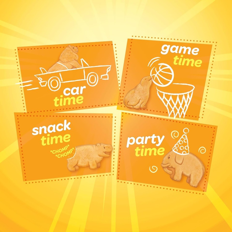 Animal Crackers Bulk Kids Snacks 12 Pack Classic Sweet Crunchy Animal ...