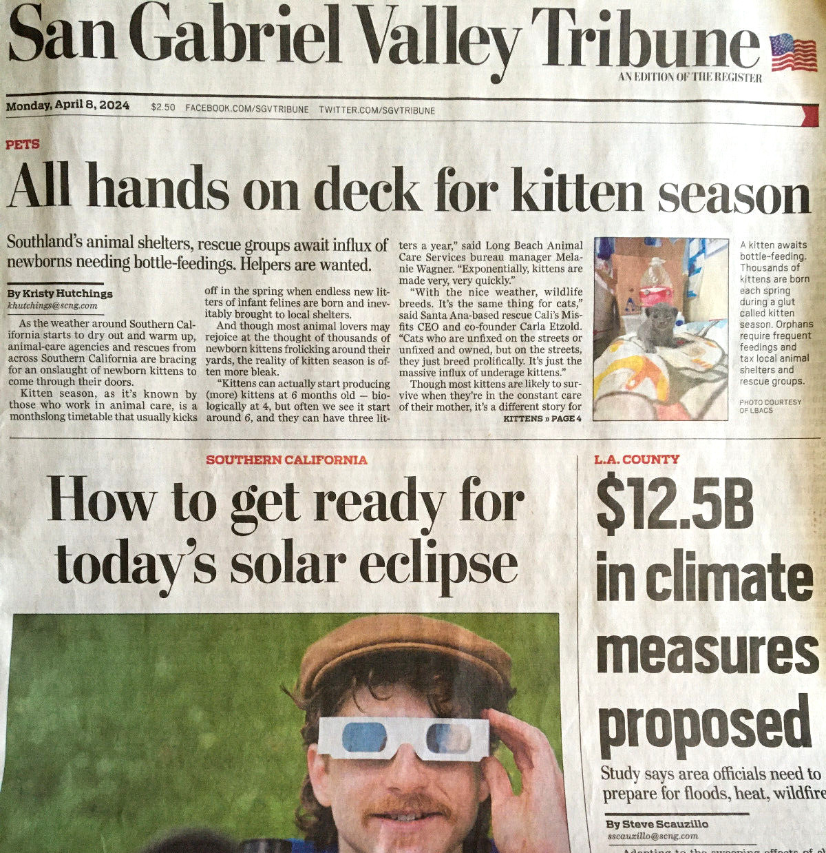SAN GABRIEL VALLEY TRIBUNE NEWSPAPER April | Grelly UK